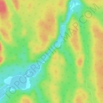 Mapa topográfico Ombabika River, altitud, relieve